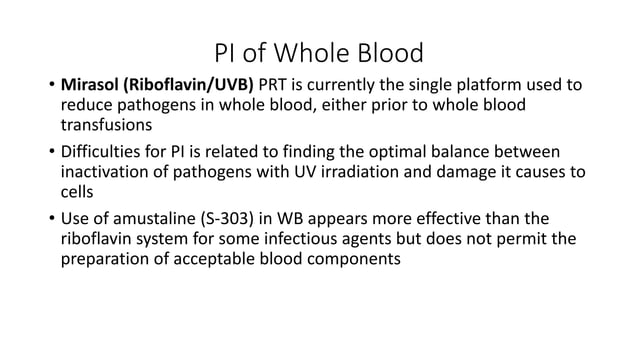 Pathogen inactivation methods | PPTX