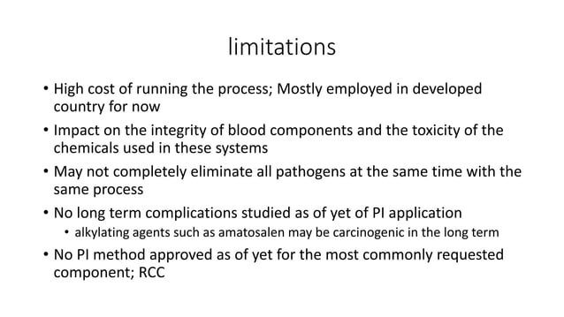 Pathogen inactivation methods | PPTX