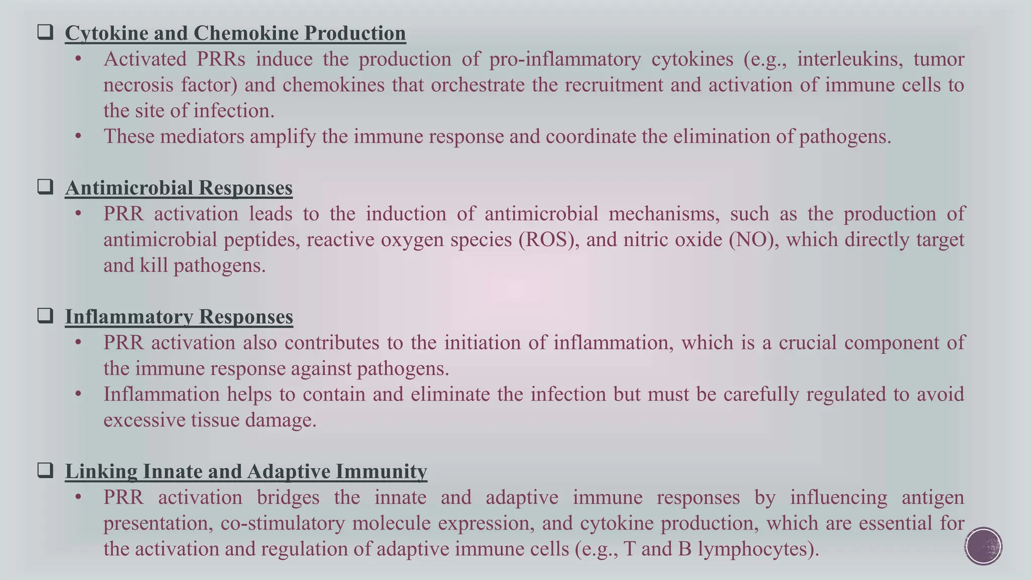Pathogen Recognition Receptors (PRRS) & Pathogen Associated Molecular ...