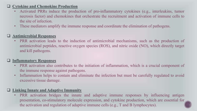 Pathogen Recognition Receptors (PRRS) & Pathogen Associated Molecular ...
