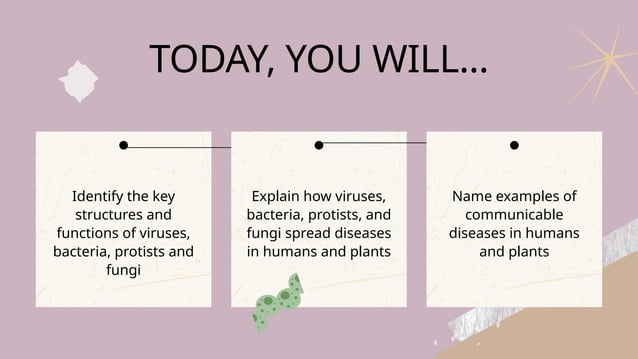 Pathogens and Communicable Diseases Education Presentation in Light ...