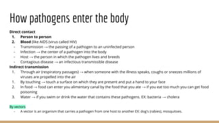 Pathogens and immune system | PPT