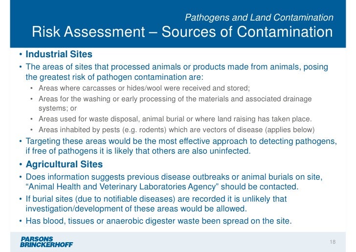 Pathogens And Land Contamination Yclf Unan