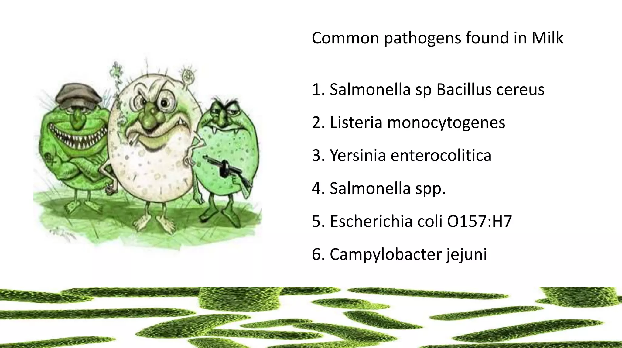 Pathogens in milk | PPTX