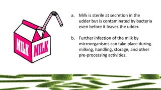 Pathogens in milk | PPTX