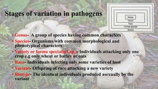 Pathogen variability,concept and mechanism | PPTX