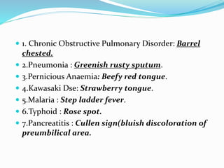 Pathognomic signs | PPTX | Diseases and Conditions | Medical Health