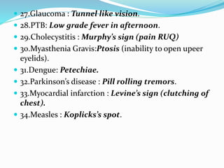 Pathognomic signs | PPTX