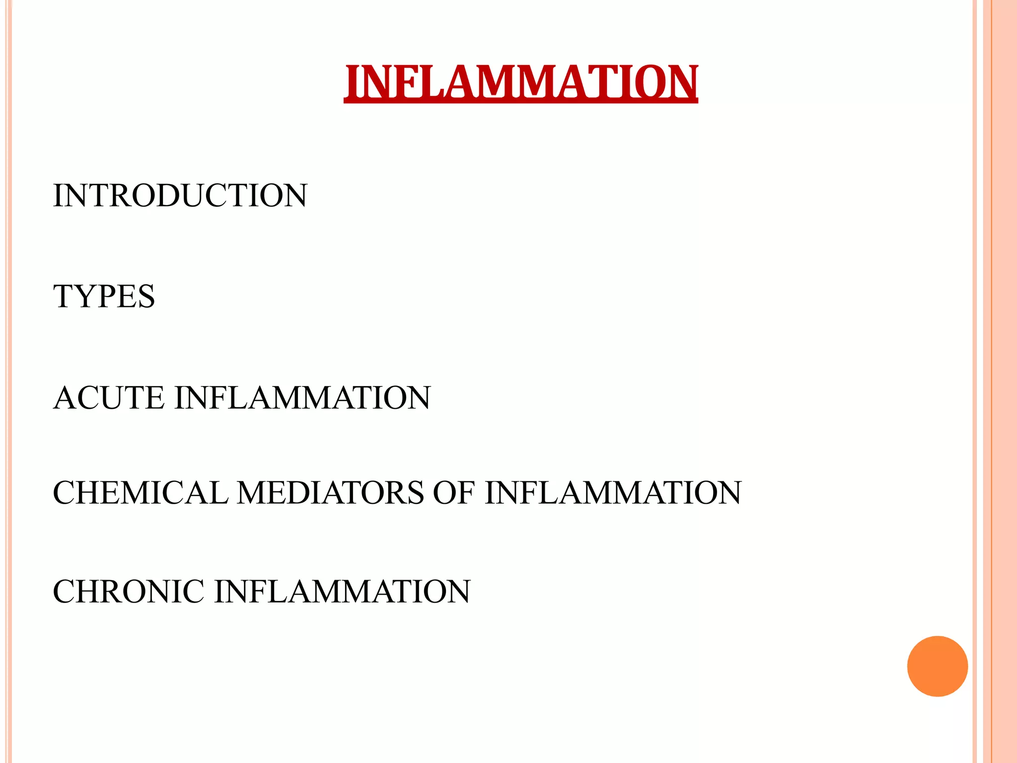 Patho inflammation | PPTX