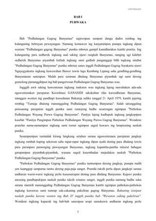 Pathokan Pedhalangan Gagrag Banyumas | PDF