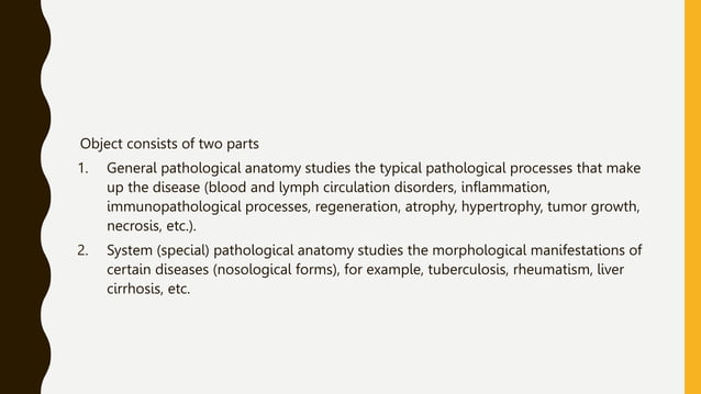 Pathological Anatomy Introduction.pptx | Biological Sciences | Science
