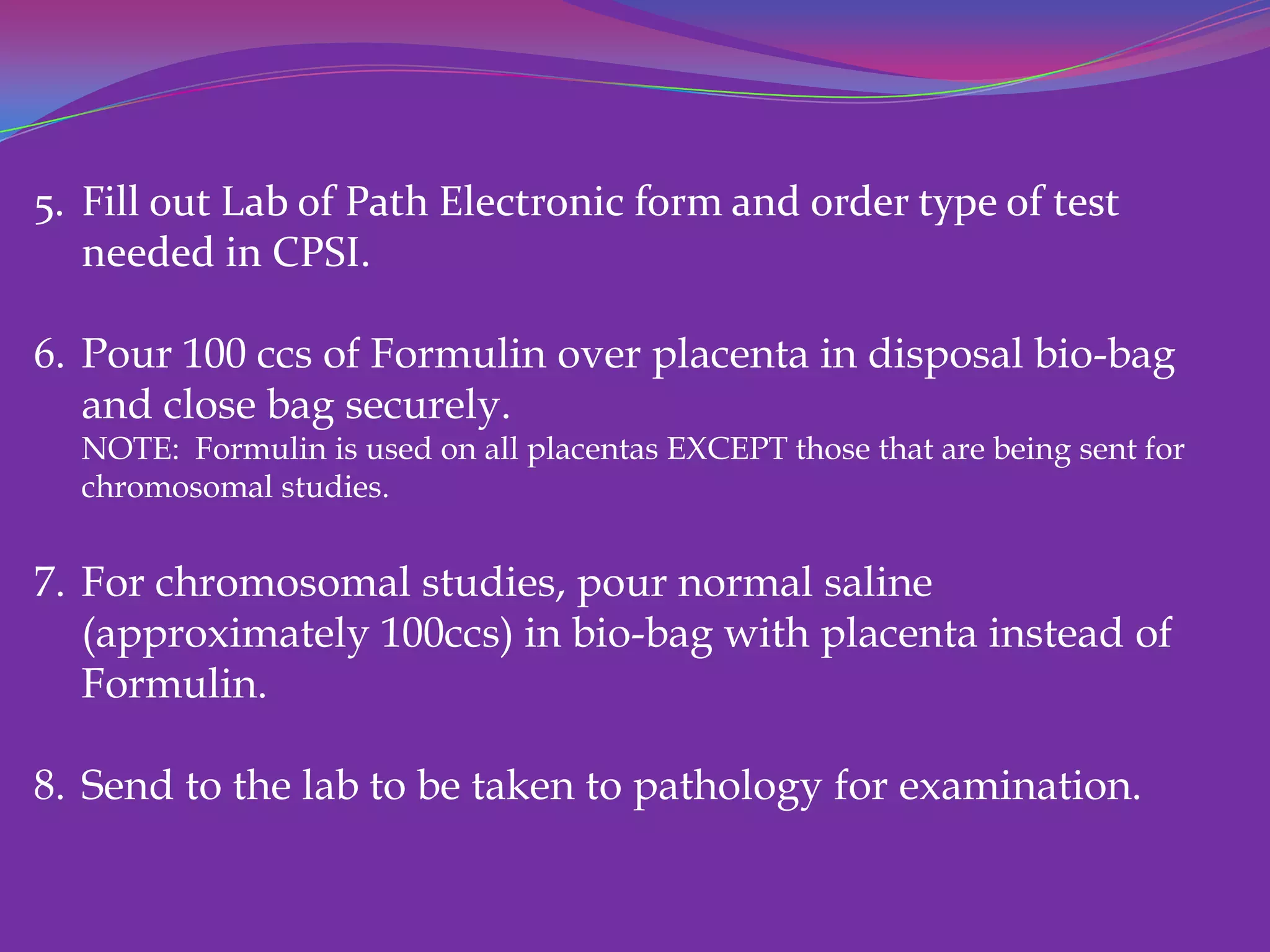 Pathological exam of placenta | PPTX