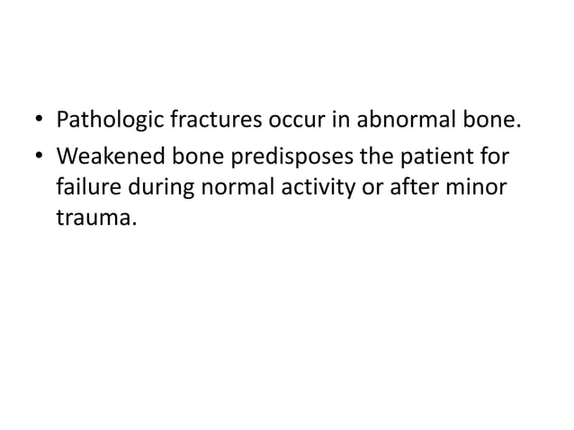 Pathological fractures | PPTX | Bone and Joint Conditions | Diseases ...