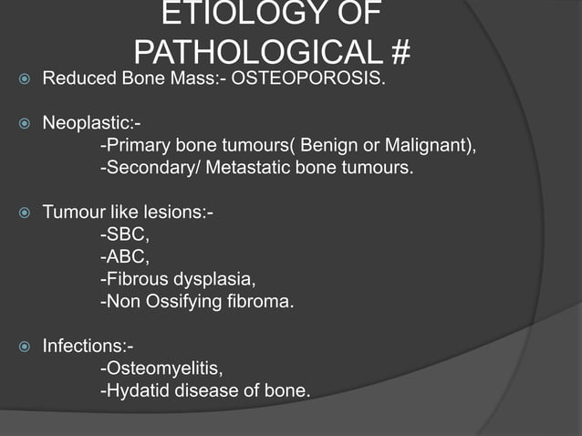 Pathologica l fractures and sprain | PPTX
