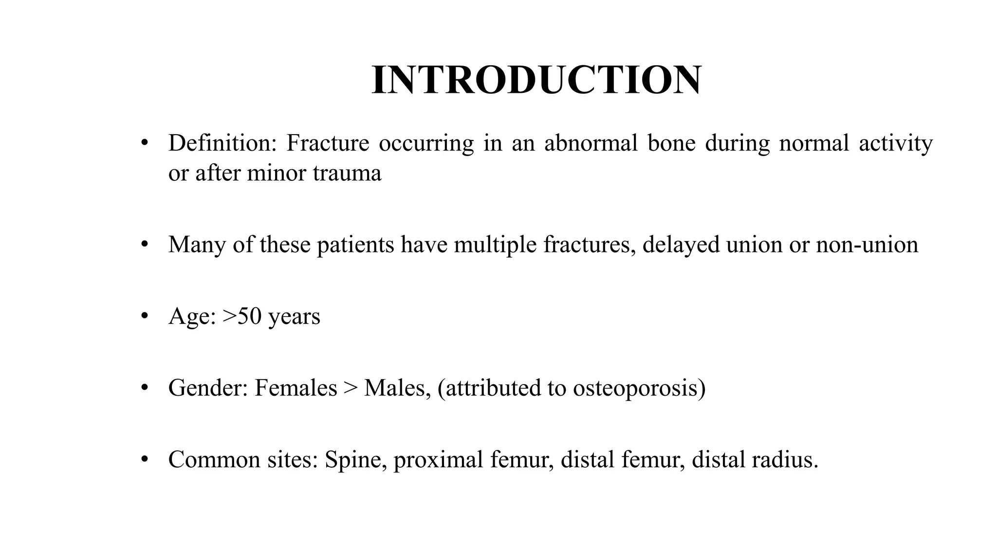 Pathological fractures | PPTX | Bone and Joint Conditions | Diseases ...