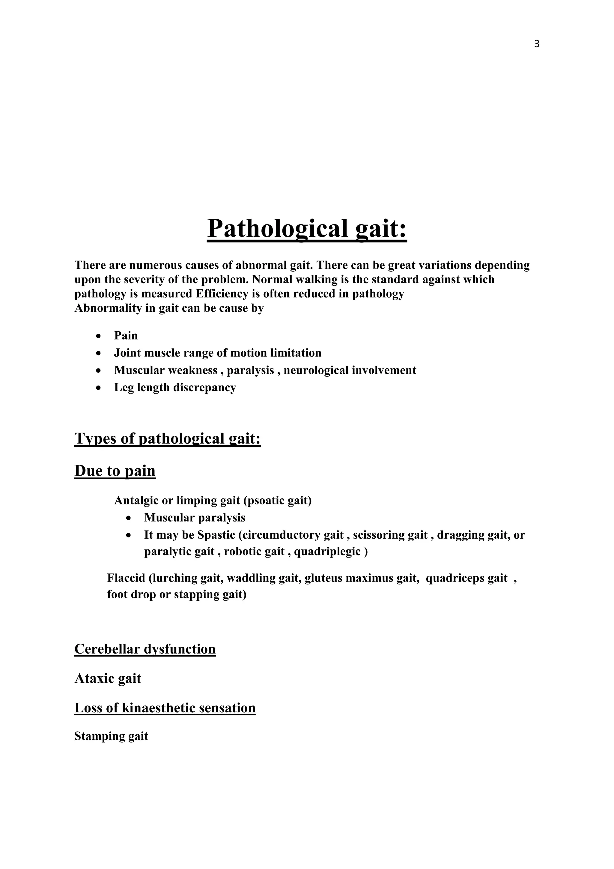 Pathological gait | DOCX