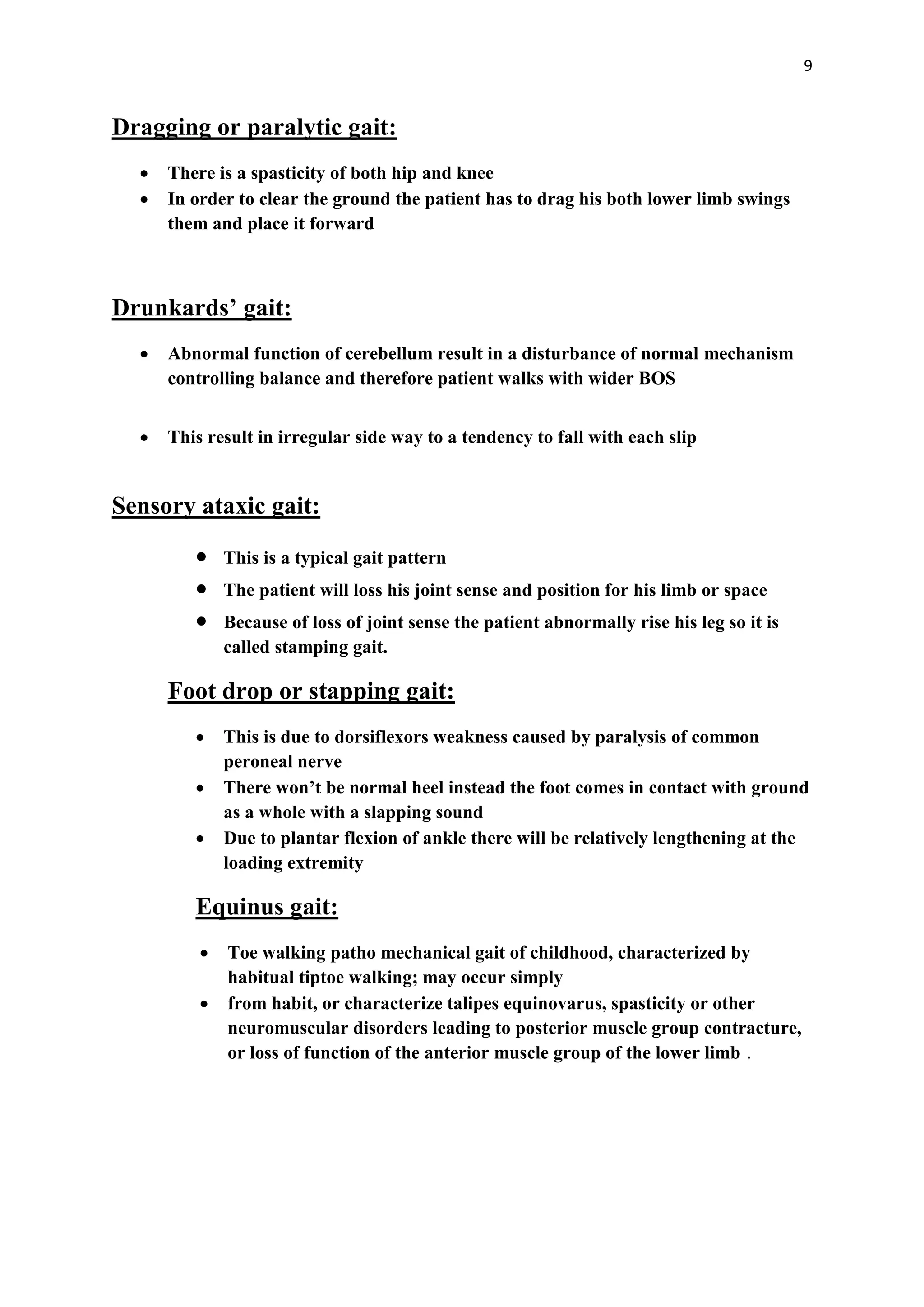 Pathological gait | DOCX