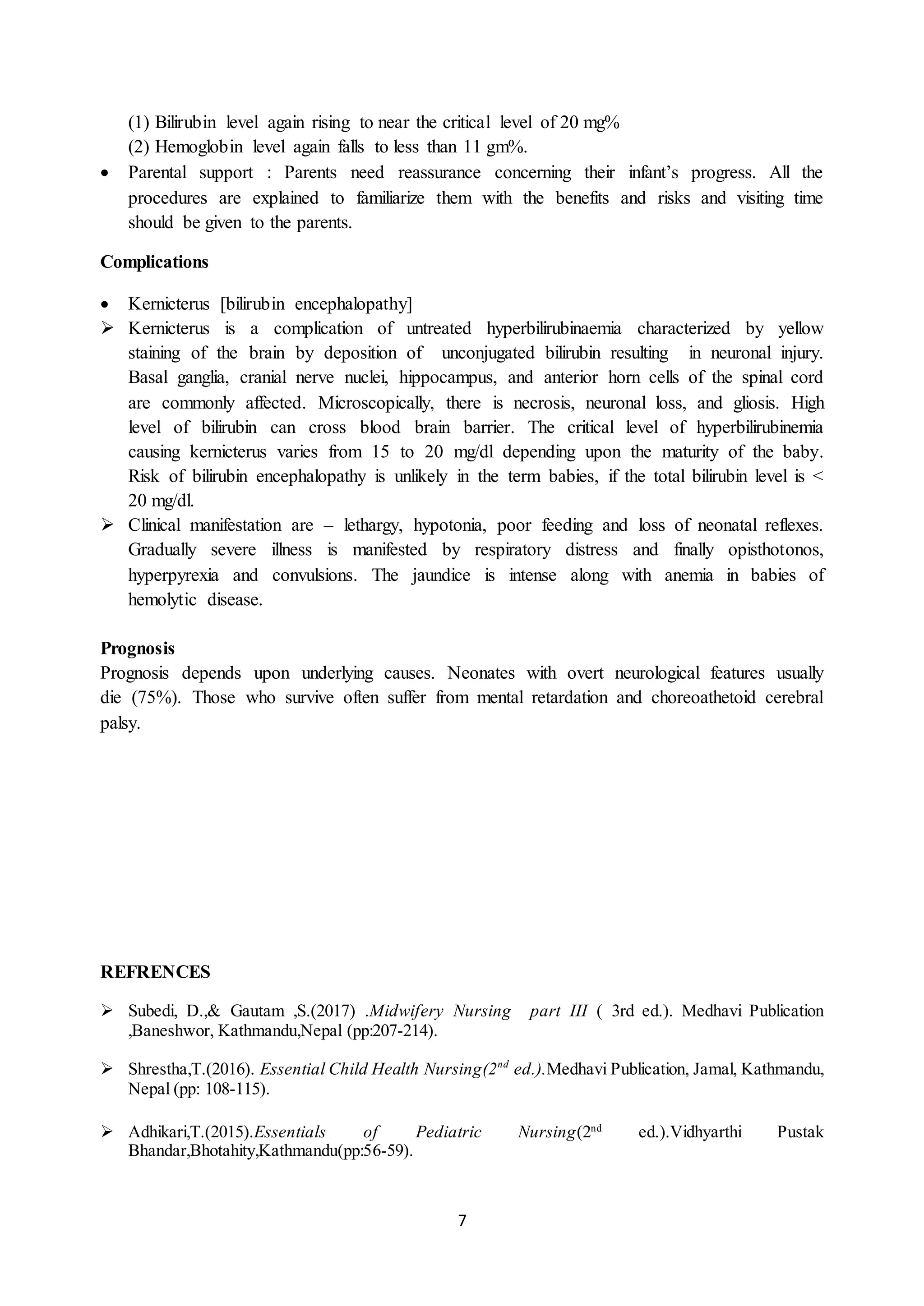 Pathological jaundice | DOCX