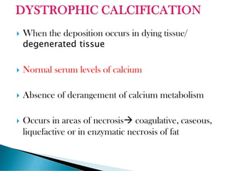 PATHOLOGIC CALCIFICATION.pdf of pathology | PDF