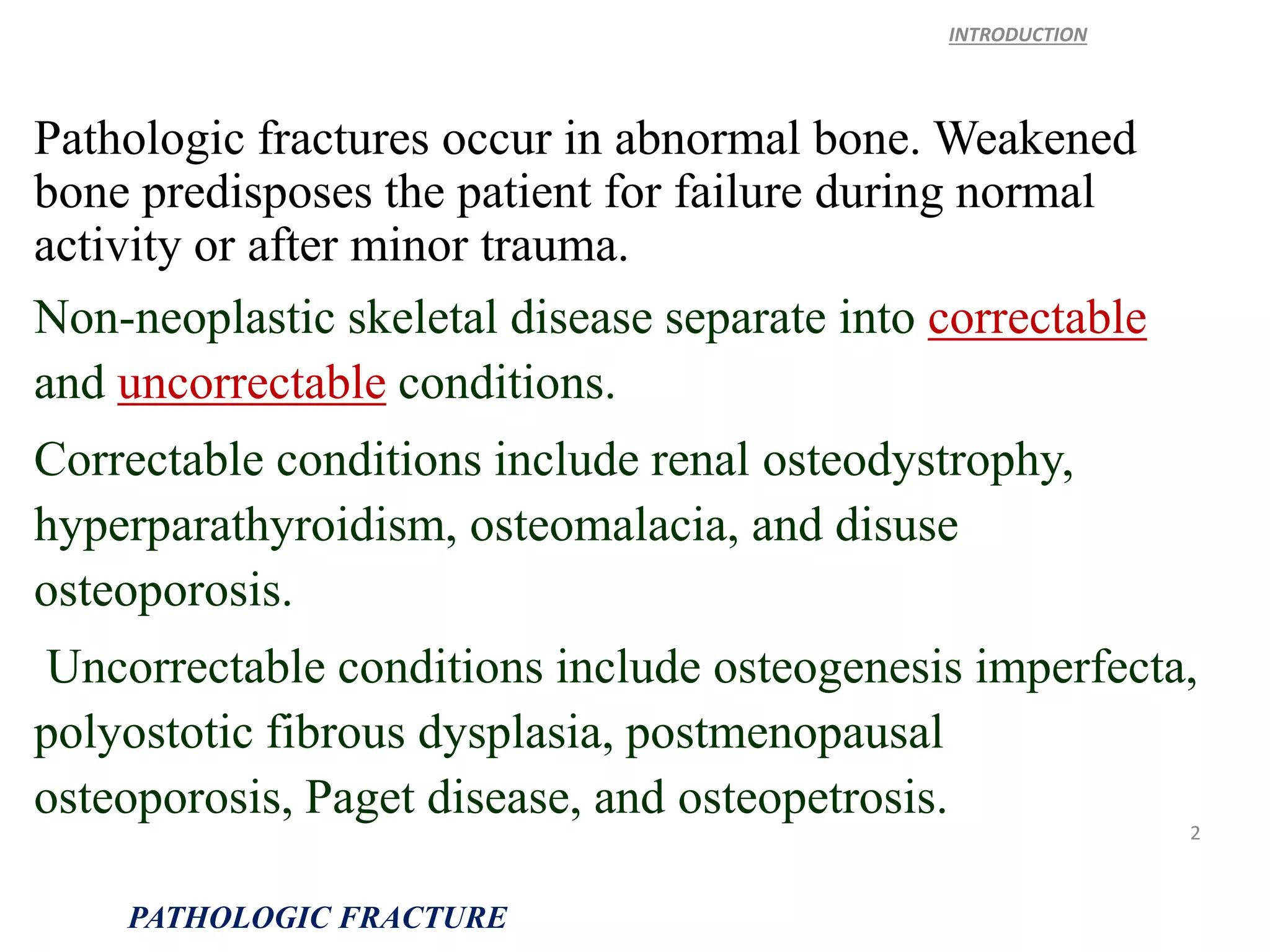 Pathologic fractures | PPTX