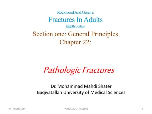 Pathologic fractures | PPTX