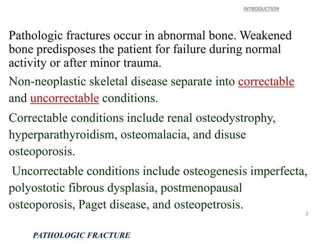 Pathologic fractures | PPTX