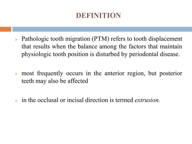 Pathologic migration | PPTX
