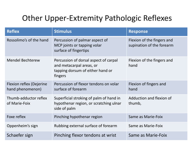 Pathologic Reflexes, Monofilament Tests & Meningeal Signs.pptx | Death ...