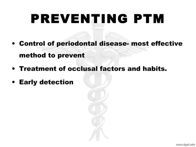Traumatic Occlusion and Pathologic tooth migration | PPT | Dental ...