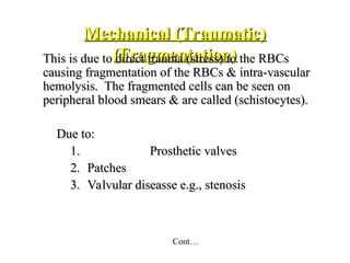PATHOLOGIES OF ANAEMIA AND CLASSIFICATION.ppt | Blood Disorders ...