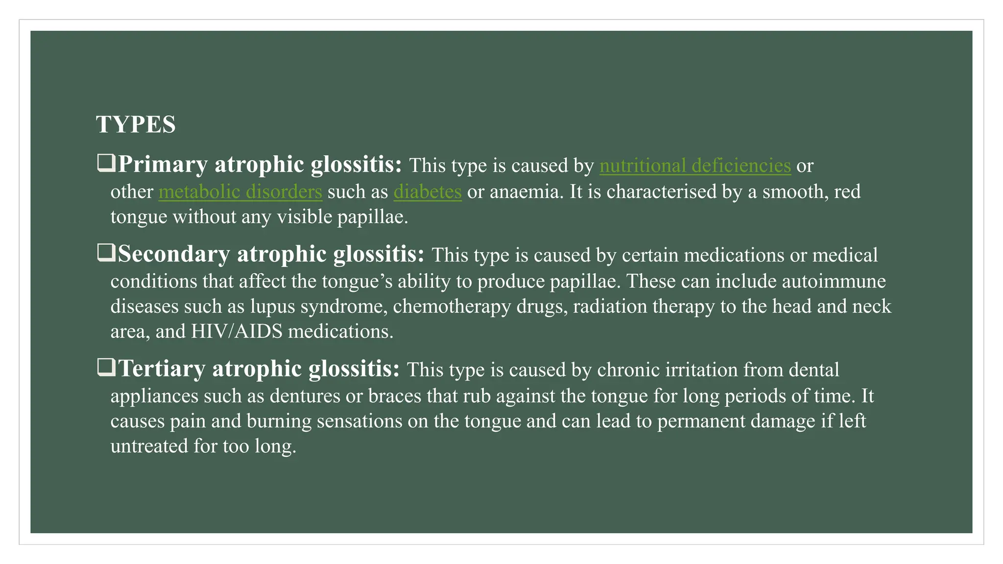 Pathologies of tongue detail presentation | PPTX