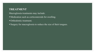 Pathologies of tongue detail presentation | PPTX