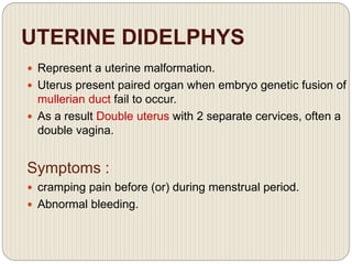 Pathologies of uterus | PPTX