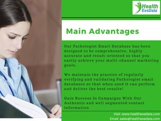 Pathologist email list | PPT