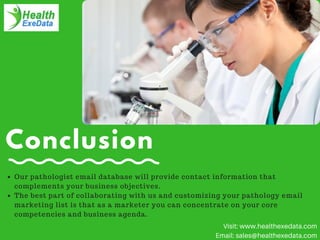 Pathologist email list | PPT