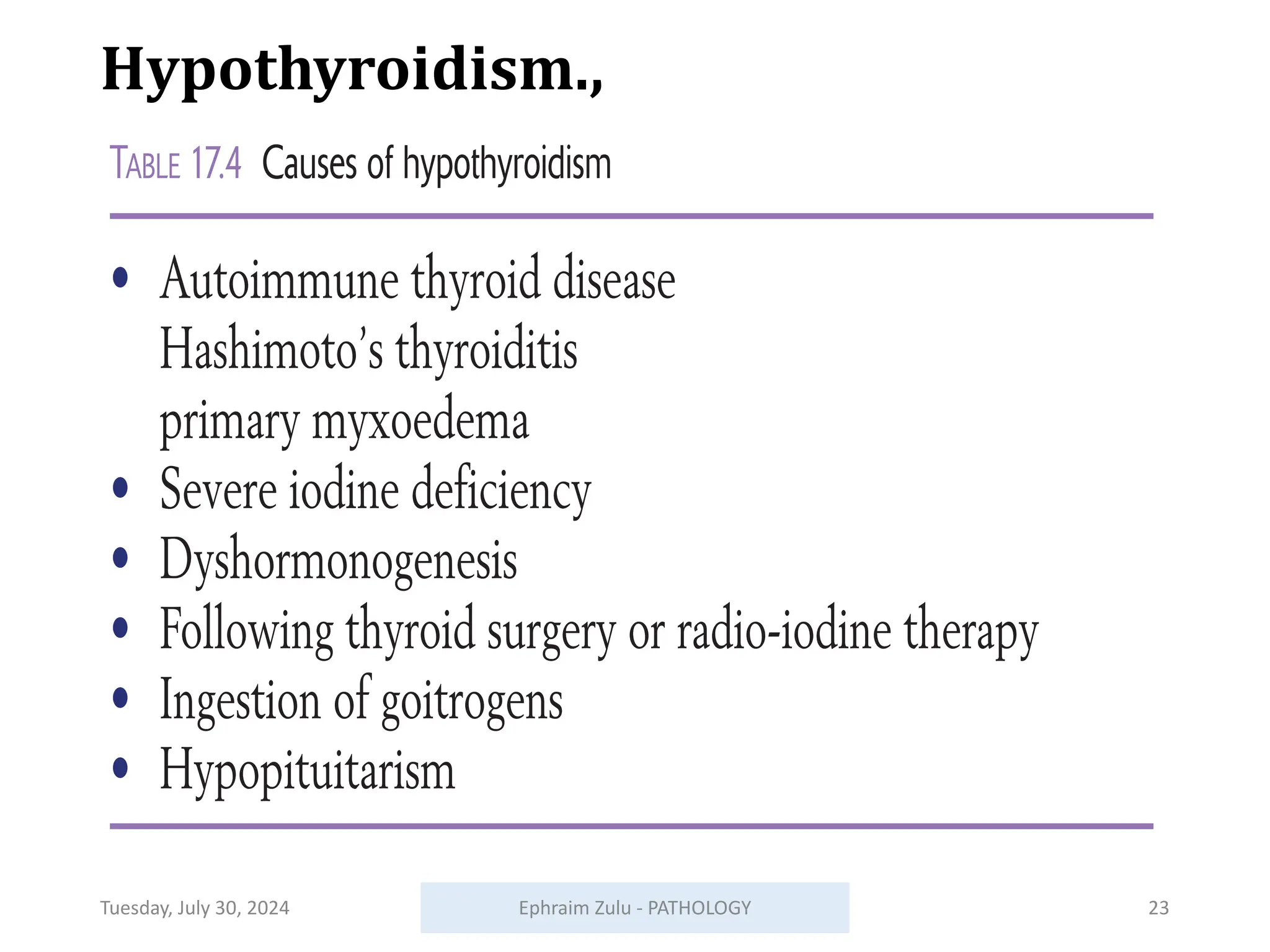 PATHOLOGY - 15 - Endocrine Pathology.pdf | Thyroid Disorders | Endocrine and Metabolic Diseases