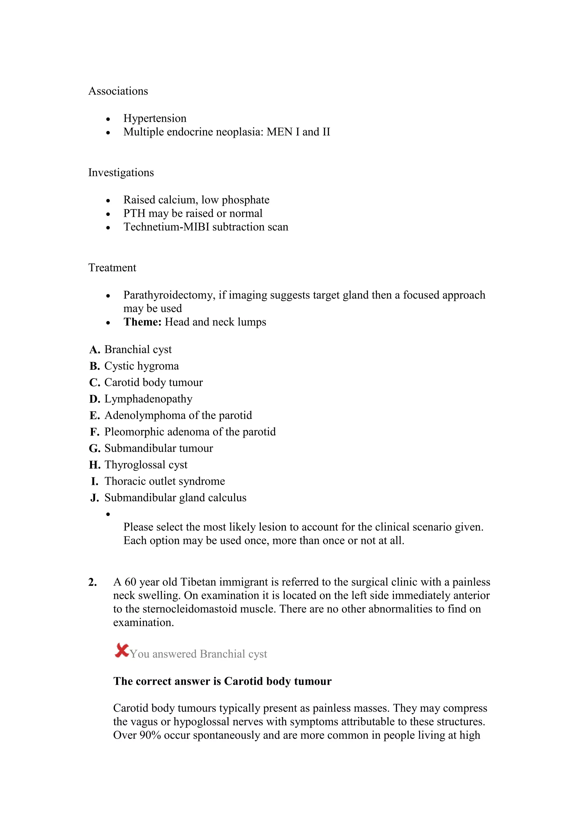 MRCS preparation emrcs questions Pathology | PDF