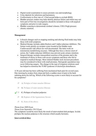 MRCS preparation emrcs questions Pathology | PDF