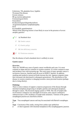 MRCS preparation emrcs questions Pathology | PDF