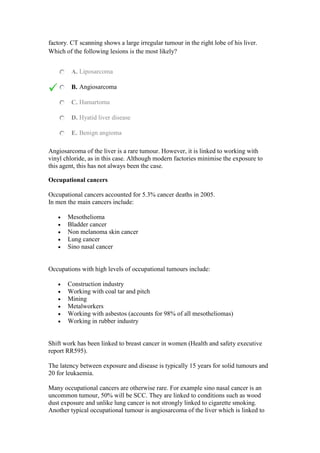 MRCS preparation emrcs questions Pathology | PDF
