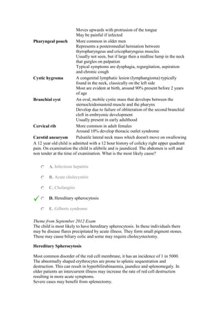 MRCS preparation emrcs questions Pathology | PDF