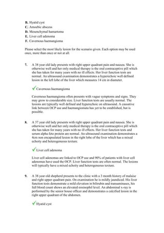 MRCS preparation emrcs questions Pathology | PDF