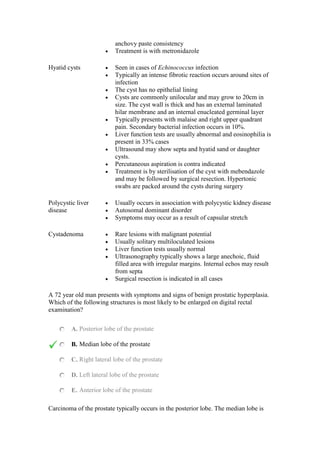 MRCS preparation emrcs questions Pathology | PDF