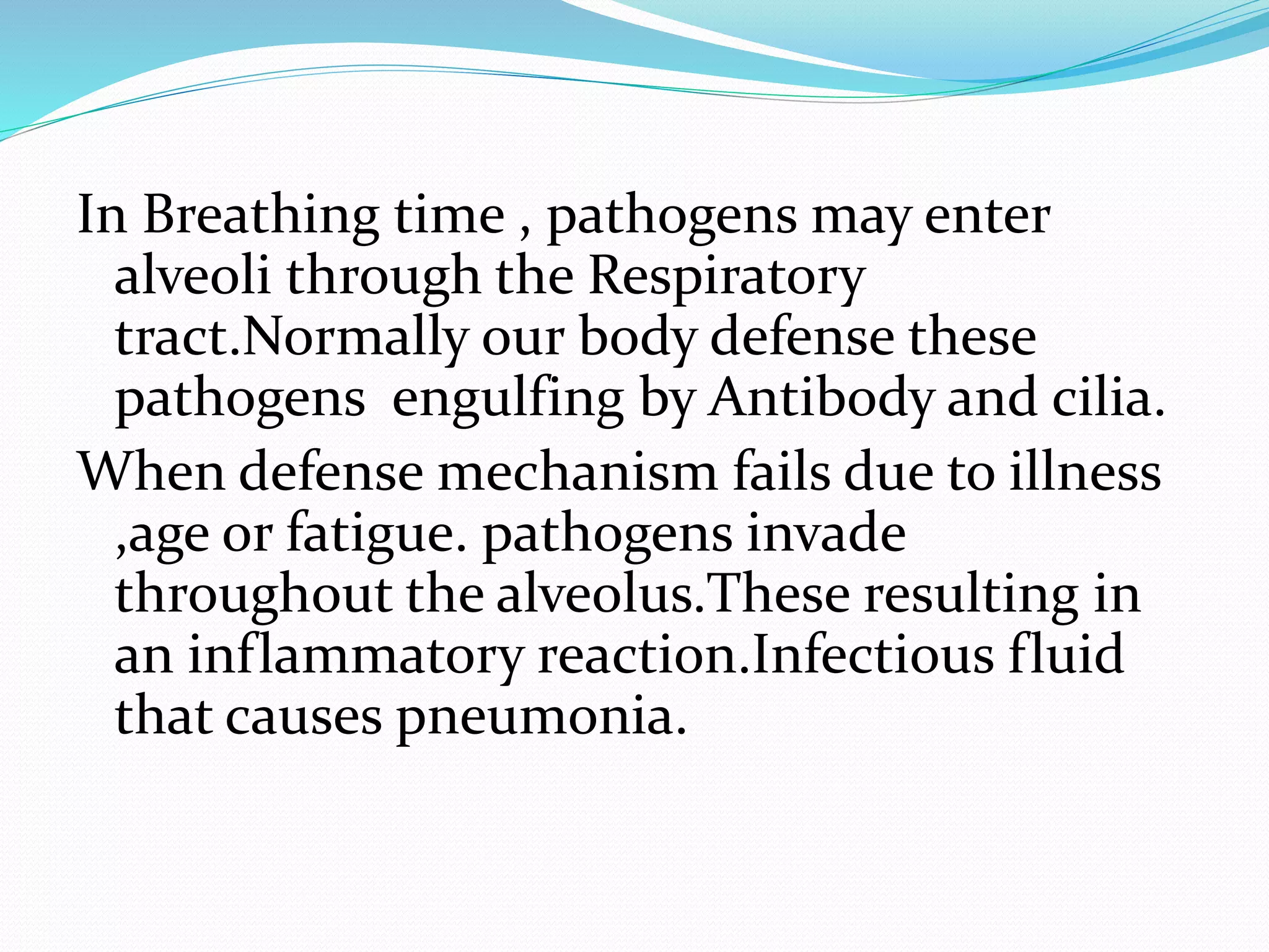 Presentation on Pneumonia | PPTX
