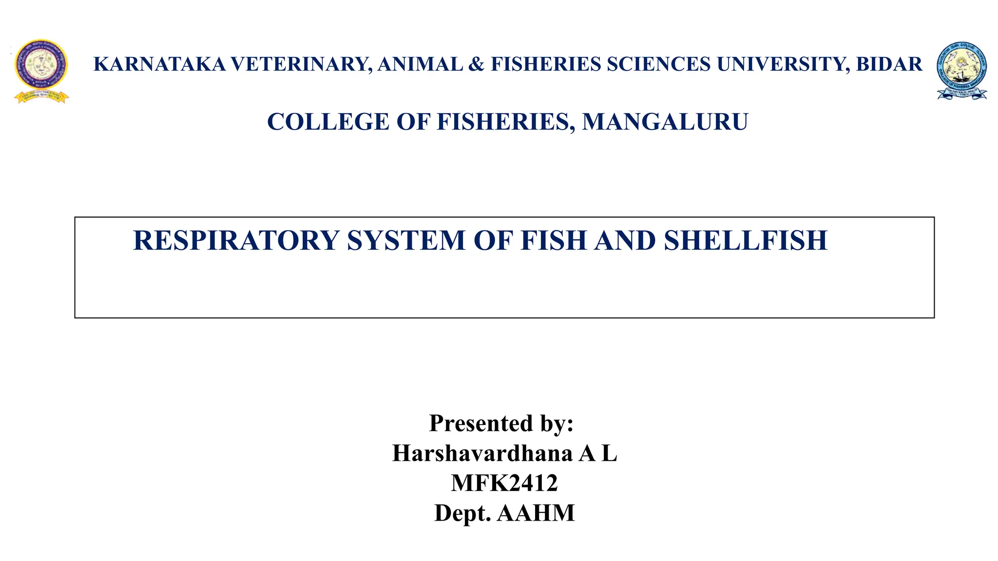 PATHOLOGY OF RESPIRATORY SYSTEM OF FISH AND SHELLFISH.pptx
