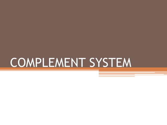 Complement System, Coagulation & Kinin System | PPTX