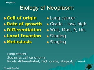 Pathology of neoplasia | PPT