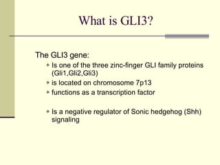 Greig Cephalopolysyndactyly Syndrome | PPT