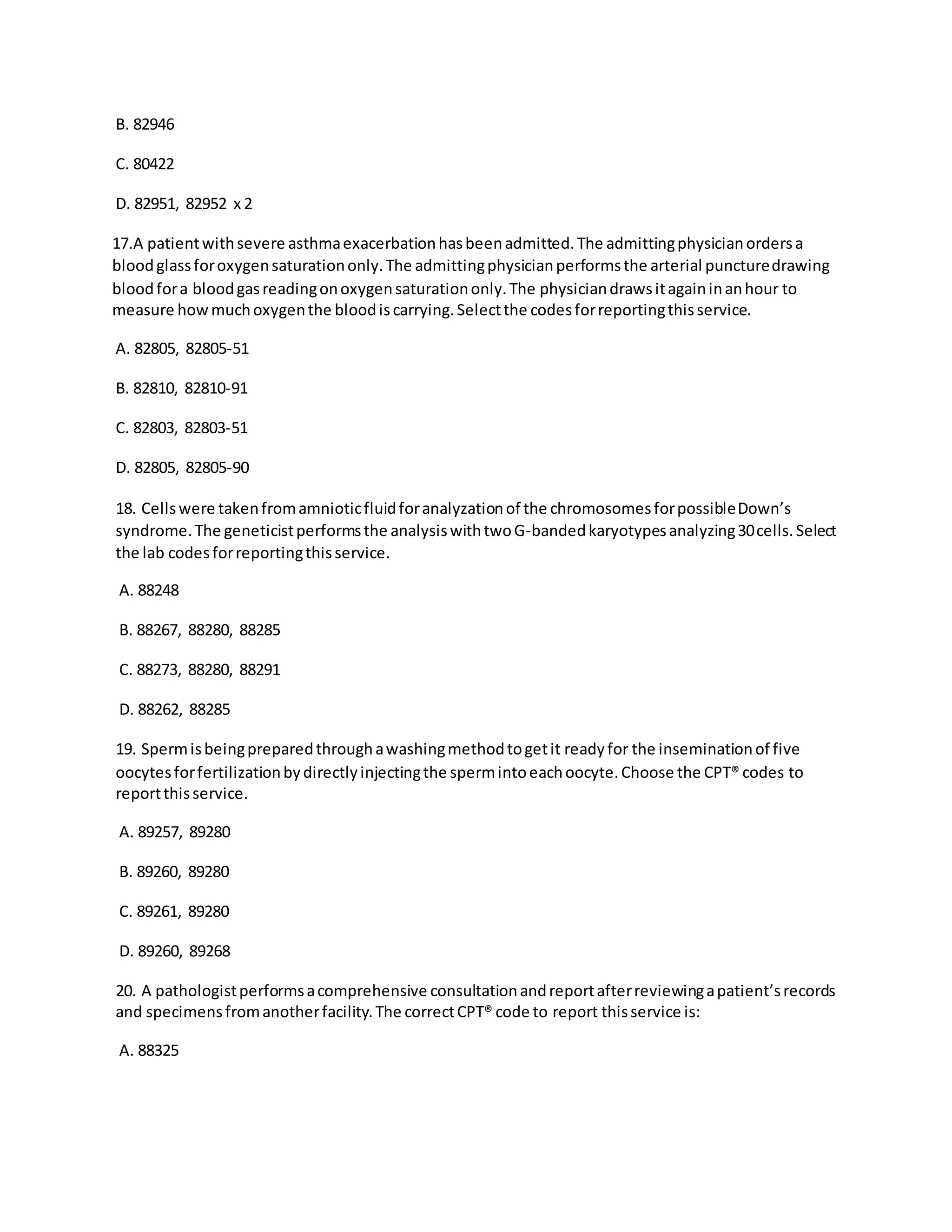 Pathology and laboratory quiz | DOCX