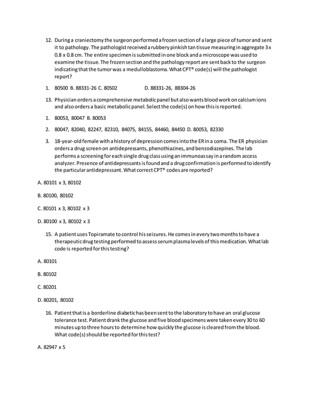 Pathology and laboratory quiz | DOCX | Blood Disorders | Diseases and ...